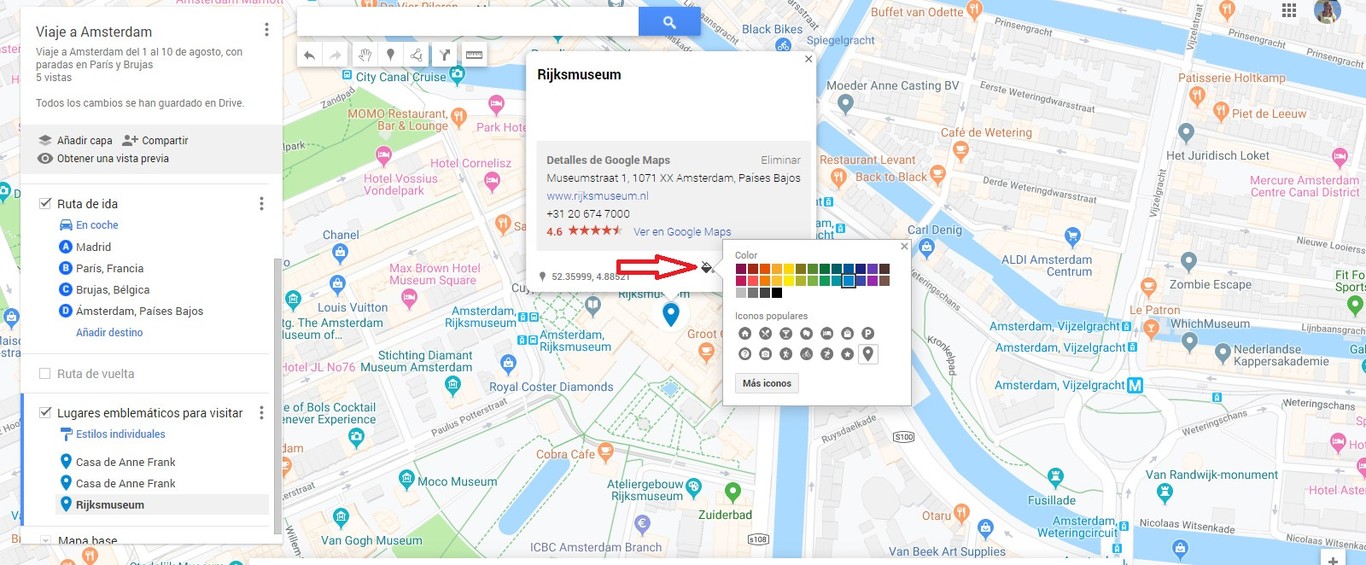 Cómo buscar hoteles y lugares de interés en Google Maps