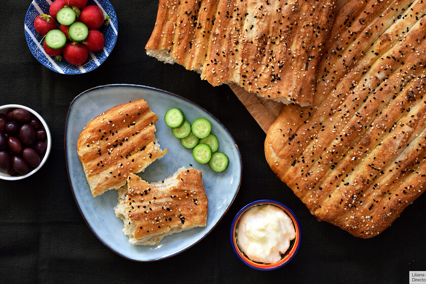 Receta de barbarí persa o nan-e barbari, el pan plano esponjoso ...