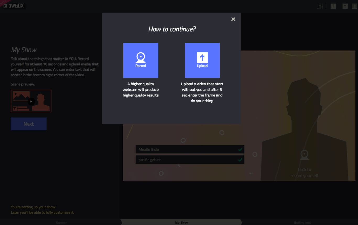 Probamos Showbox, una herramienta para editar vídeos desde el navegador