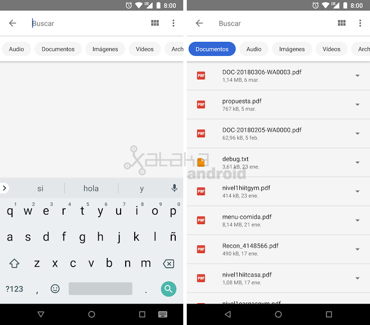 Google Files Go, novedades: ahora con buscador de archivos, integración ...