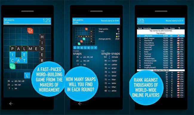 Microsoft Studios lanza el juego de palabras Snap Attack en Android