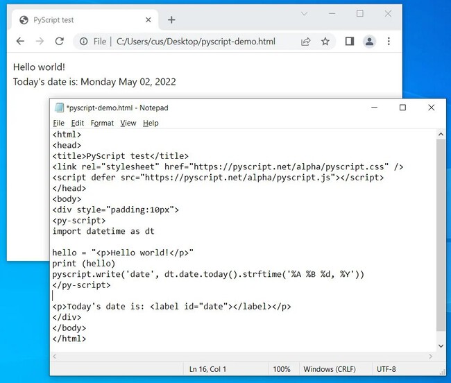 El año de Python en el navegador: este nuevo proyecto permite ejecutar Python en tu HTML