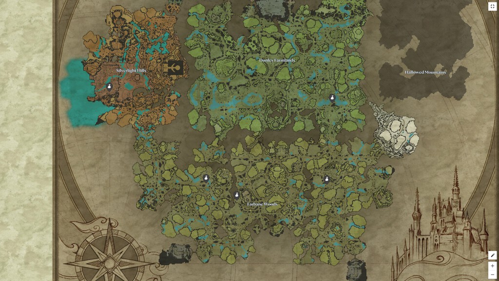 V Rising, mapa interactivo con todos los jefes, recursos y recetas para ...