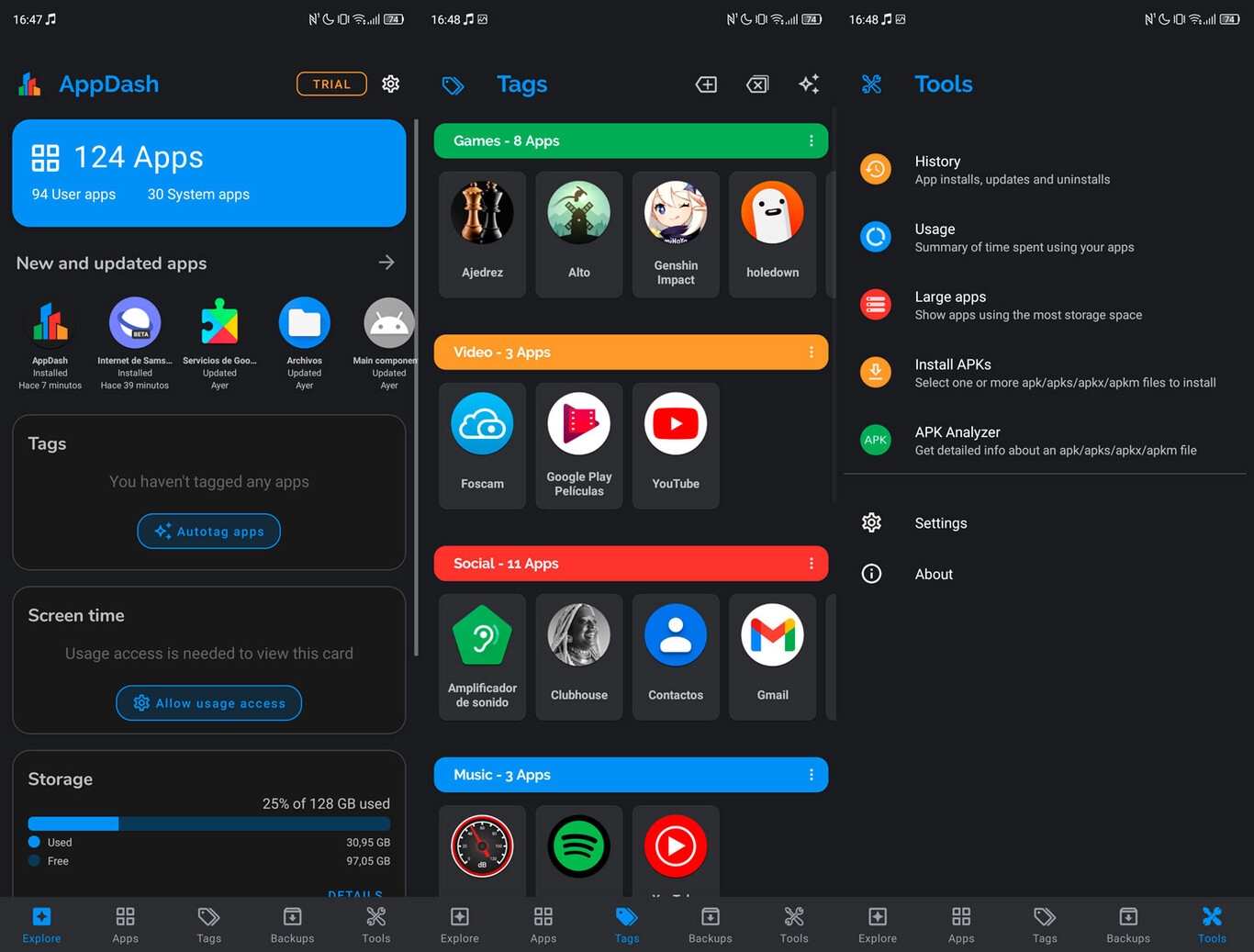Limpia tu Android a fondo con AppDash, una nueva aplicación que gestiona tu móvil, realiza ...