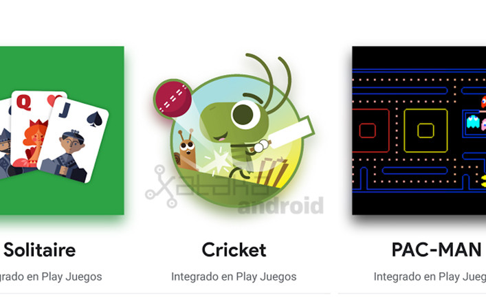 El renovado Google Play Games viene con tres juegos integrados