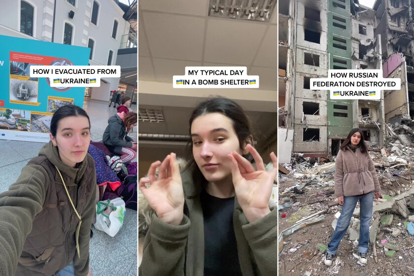 Una joven ucraniana está retransmitiendo por TikTok cómo vive la guerra ...
