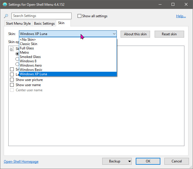 Open-Shell: la alternativa gratuita y open source para modificar el Menú inicio de Windows 10