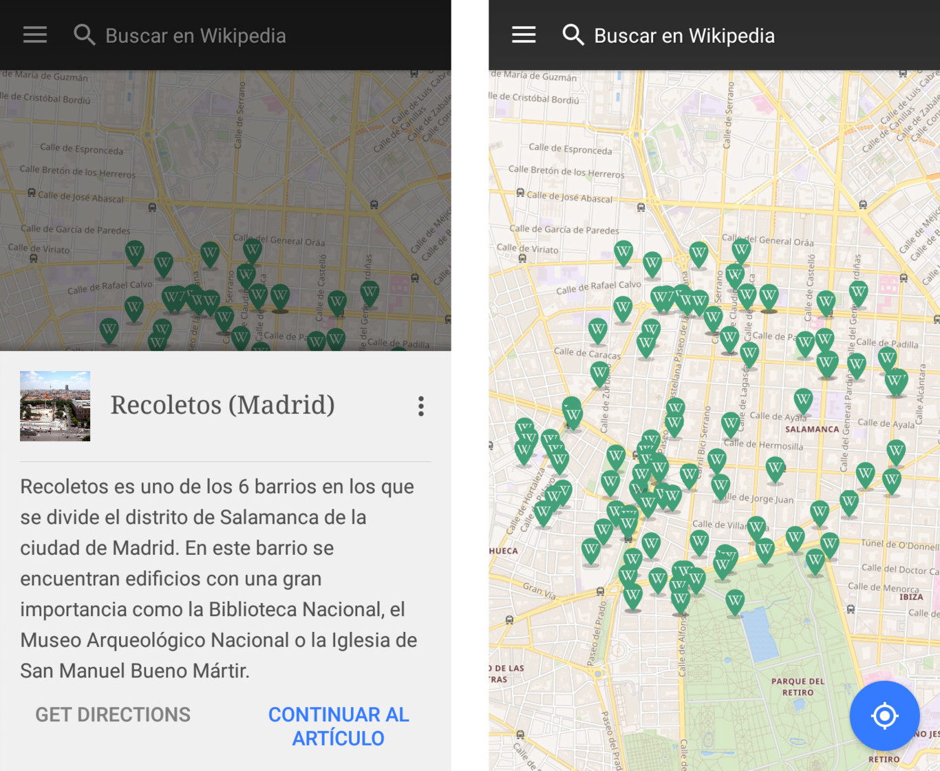 Nueva versión de Wikipedia con mapas interactivos, increíblemente útil ...