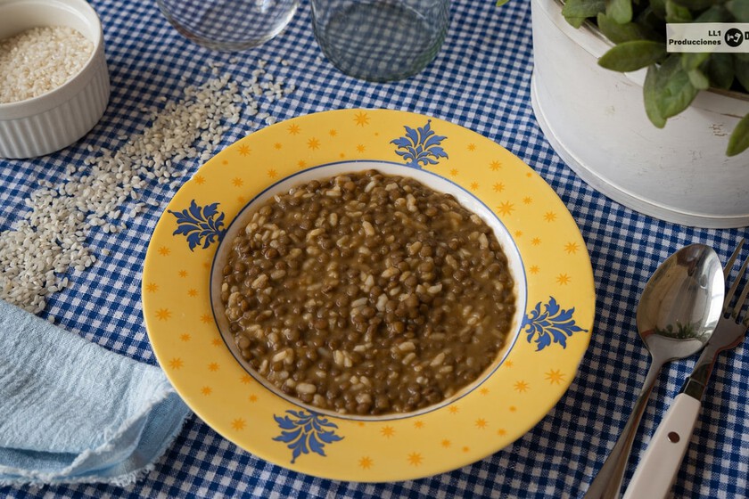 Receta de lentejas con arroz, cocina tradicional, de la abuela, fácil y ...
