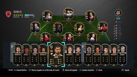 Guía FIFA 20. TOTW: equipo de la Semana 23, del 19 al 26 de febrero de 2020