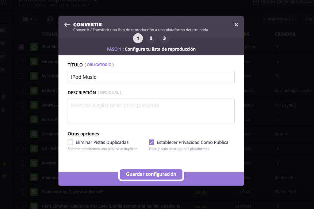Así puedes pasar tus listas de reproducción de Spotify a YouTube y Apple Music de forma sencilla