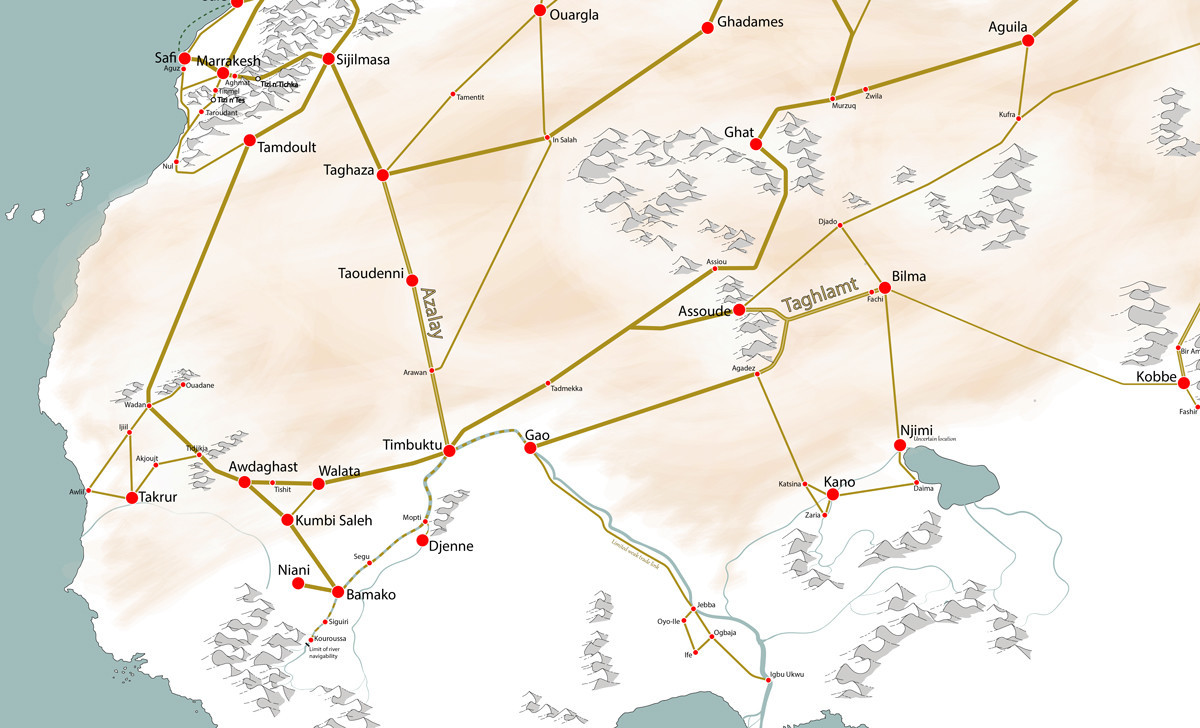 Las grandiosas rutas comerciales de la Edad Media, ilustradas en este ...