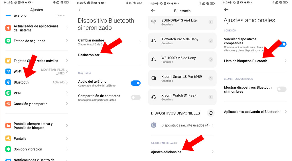 Mi reloj inteligente Xiaomi se ha desconectado del teléfono y no puedo ...