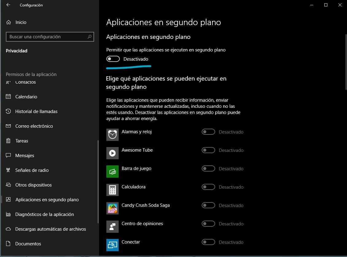 Cómo evitar que Windows 10 ejecute aplicaciones en segundo plano para ...
