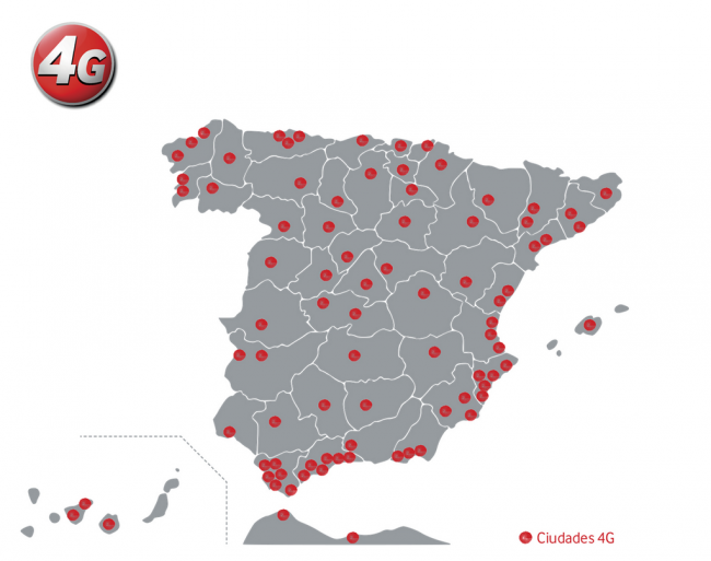 Vodafone 4G se expande a todas las provincias