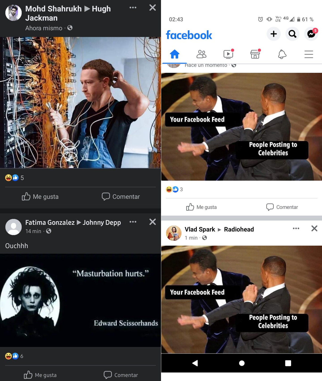 El algoritmo de Facebook se ha vuelto loco y ha empezado a llenar ...