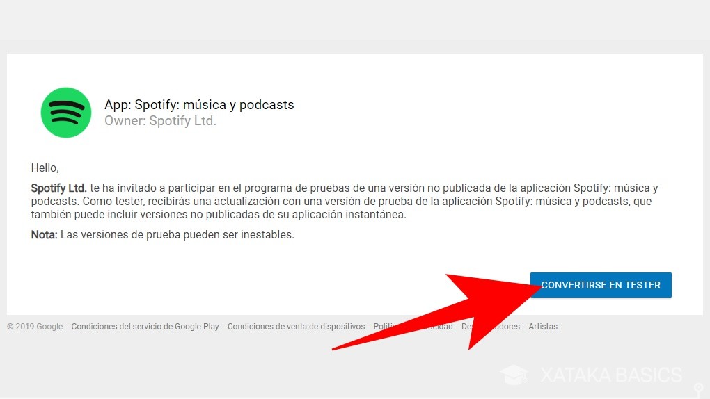 Cómo apuntarte y descargar la versión beta de Spotify, tanto en Android ...