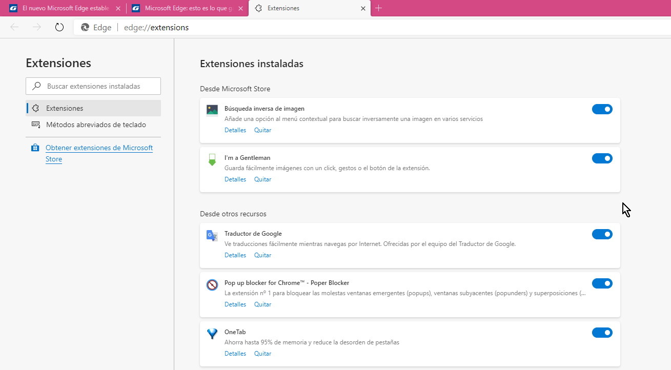 Las mejores extensiones para dar la bienvenida al nuevo Microsoft Edge