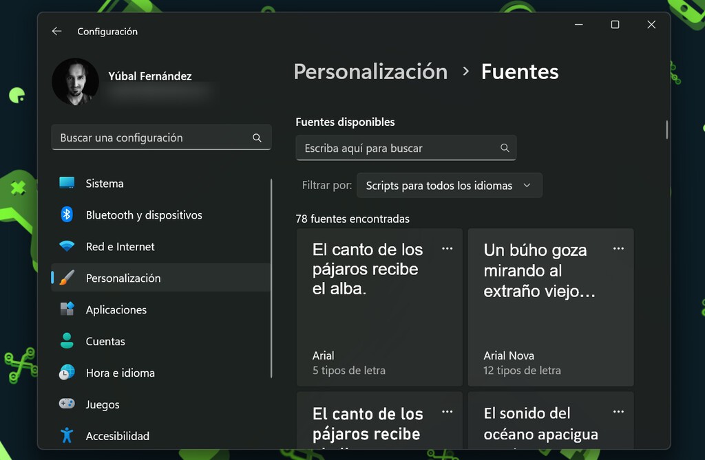 Gestor de fuentes Windows 11: cómo usarlo para añadir y gestionar tipos ...