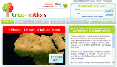 Tree Nation, planta tu árbol