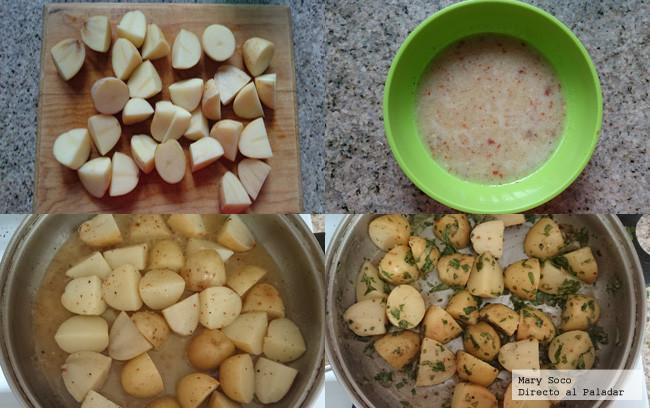 Papas al limón. Receta