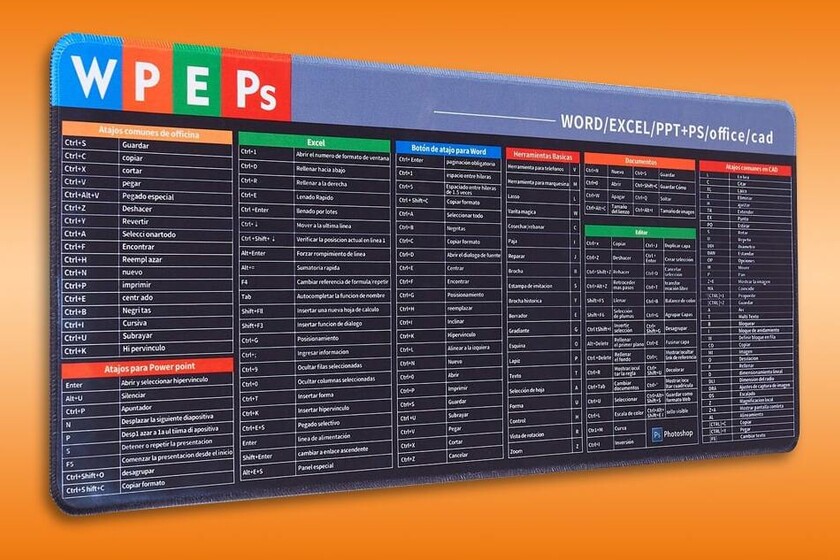 Mouse pad con atajos de teclado de oferta en Amazon México: tamaño ...