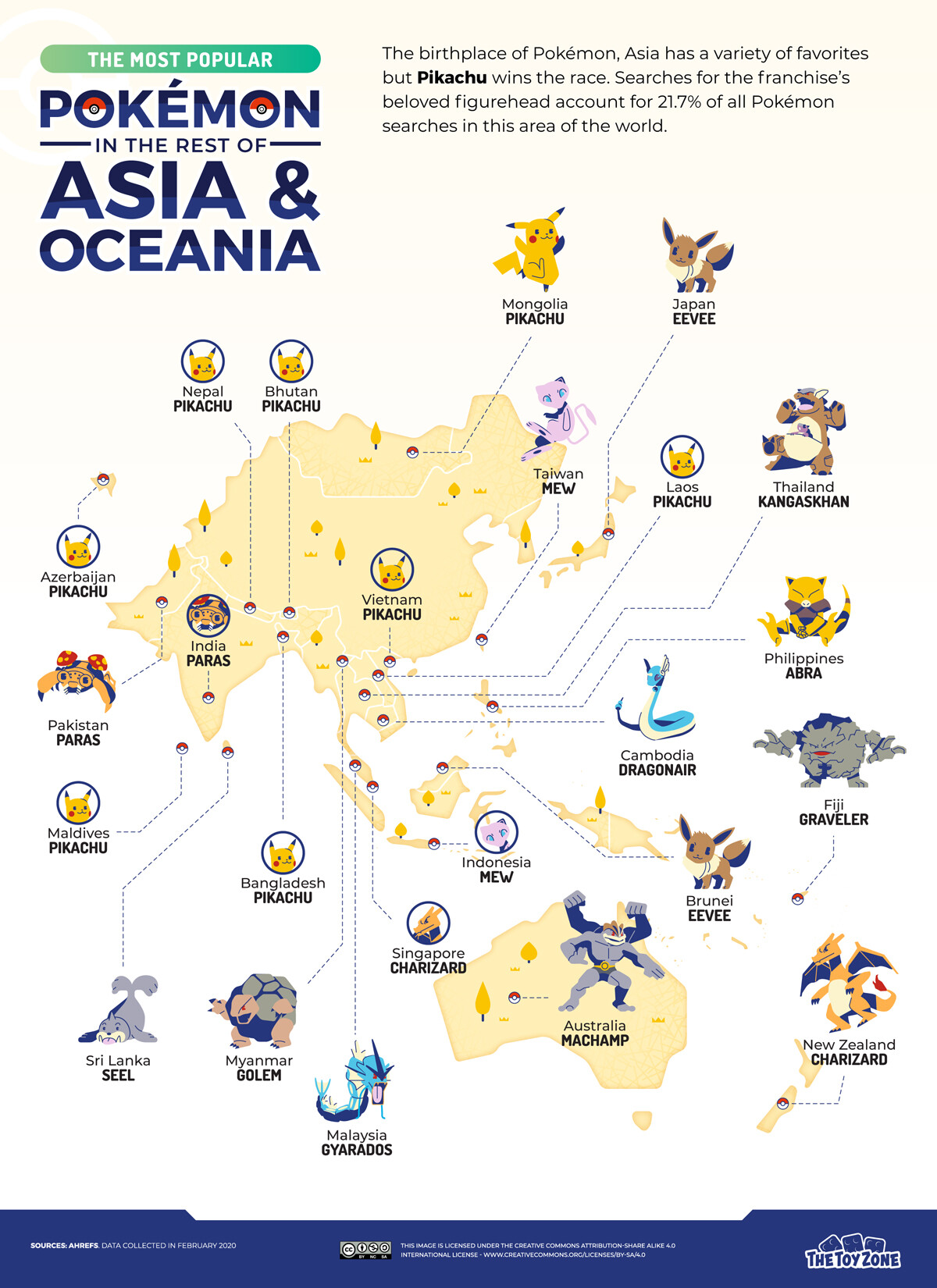 Los Pokémon de primera generación más populares en cada país del mundo ...