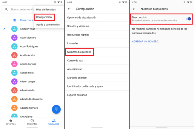 Cómo bloquear llamadas de números desconocidos en iOS y Android en México