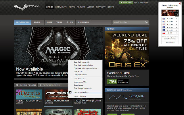 Nueve extensiones de Chrome y Firefox para sacar más partido a Steam