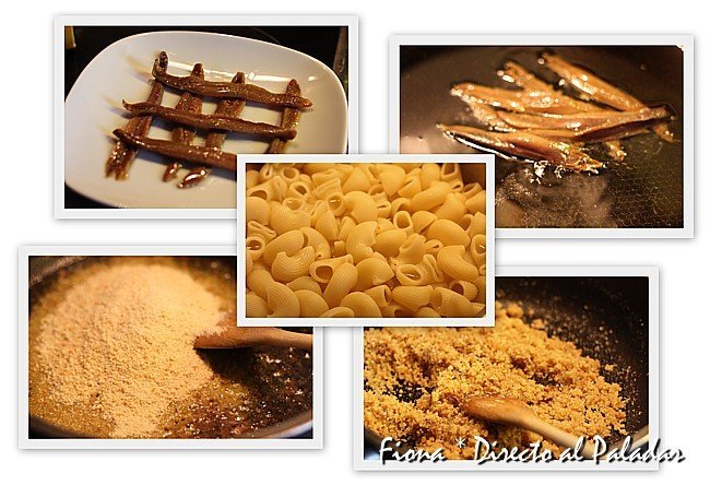 Receta de pasta con pan rallado