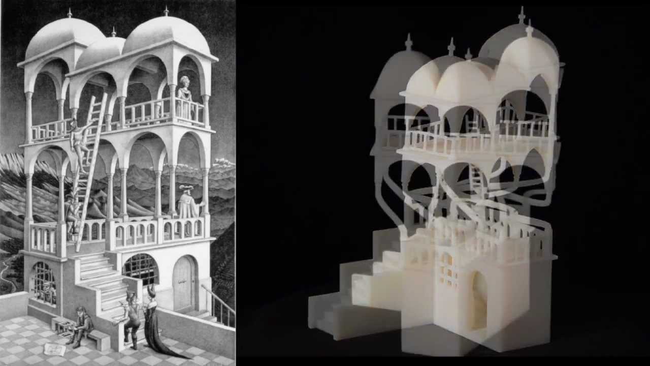 Los dibujos de Escher imprimidos en 3D