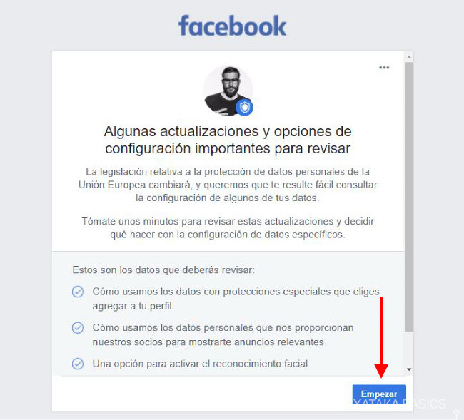 Cómo configurar Facebook para poder seguir usándolo con la nueva GDPR