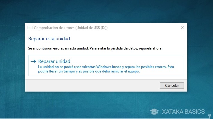 Cómo reparar una memoria USB dañada en Windows