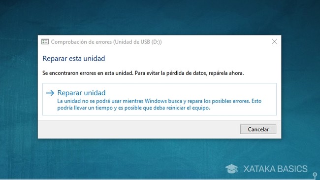 Cómo reparar una memoria USB dañada en Windows