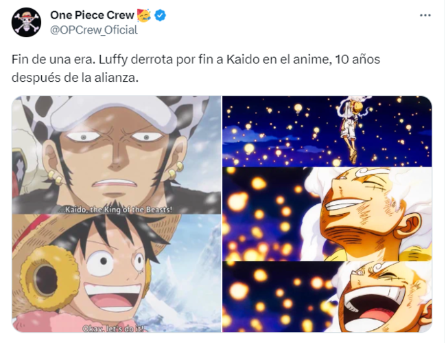 'One Piece' bate su propio récord con el combate entre Kaido y Luffy ...