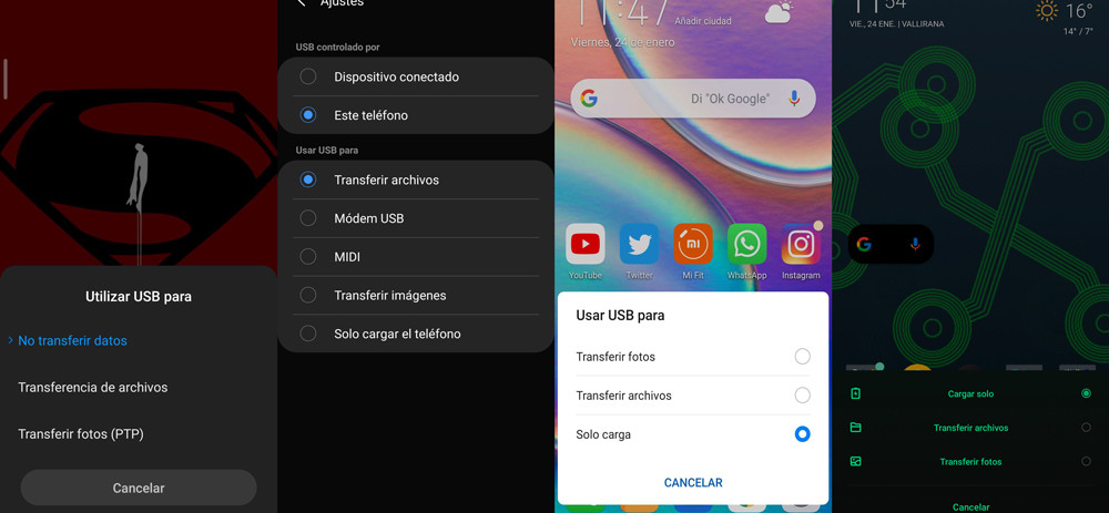 Qué son las opciones USB que ofrece el móvil al conectarlo a un PC: MTP ...
