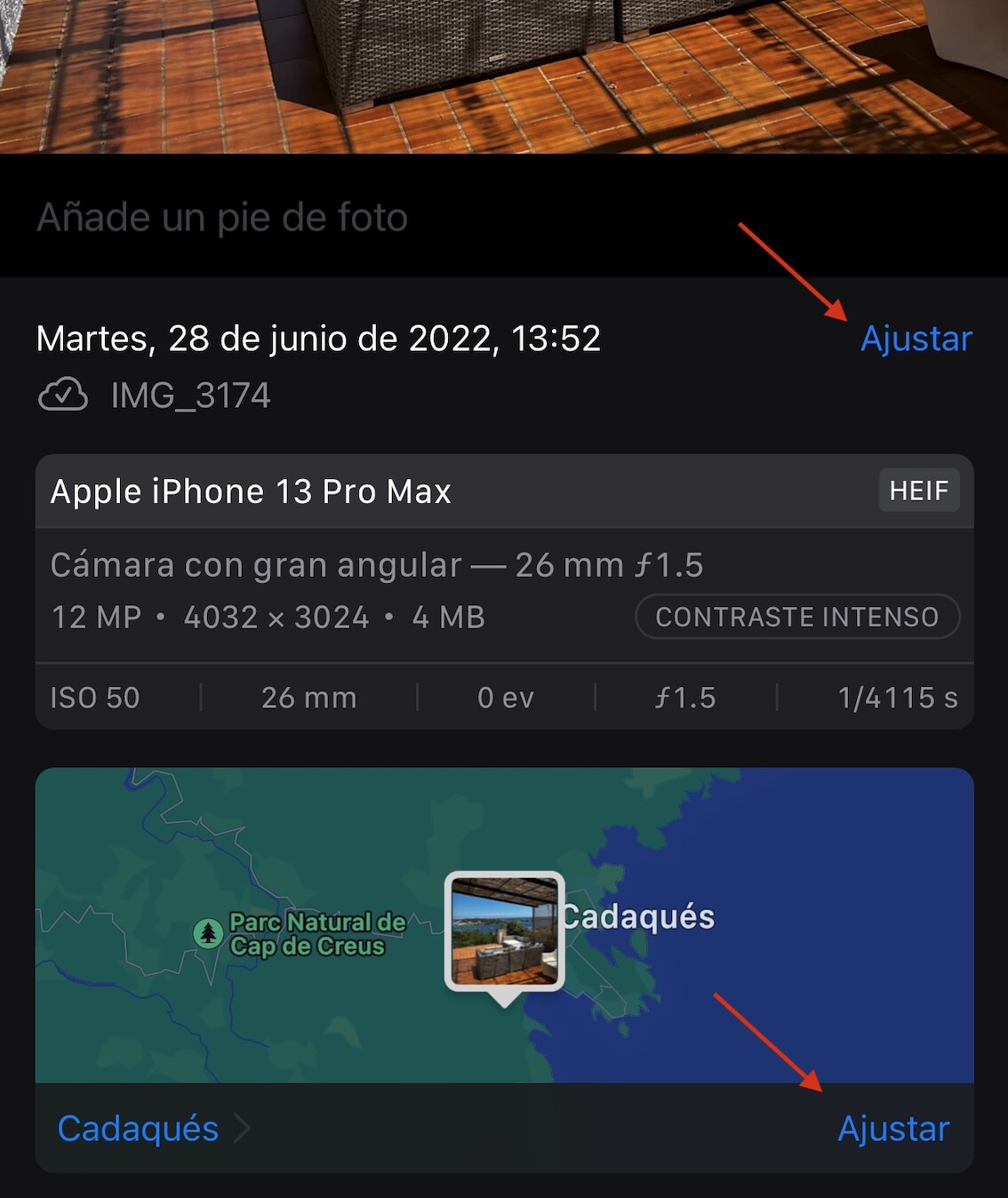 Cambia la fecha, hora y ubicación de tus fotos con iOS 16 en pocos pasos
