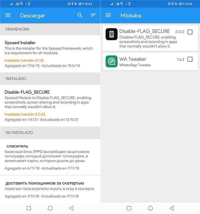 VirtualXposed es una app para usar módulos de Xposed Framework sin root ...