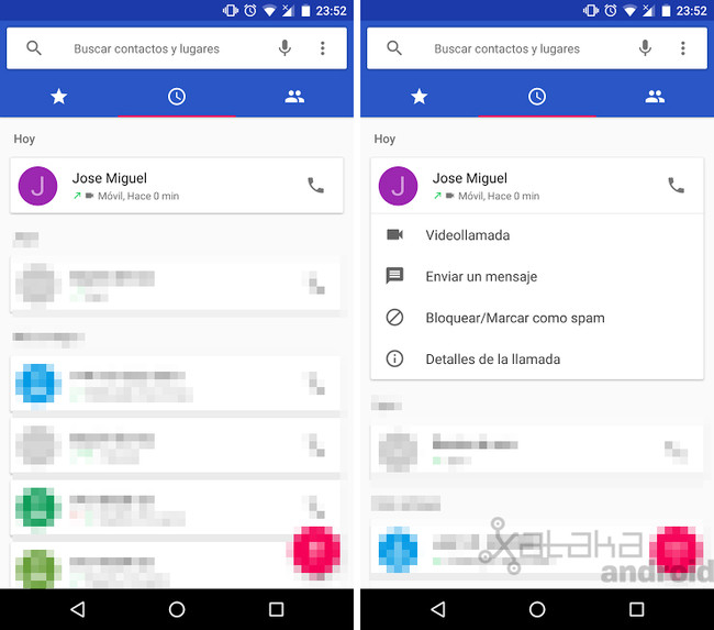 Así es la integración de Google Duo con el historial de llamadas de tu ...