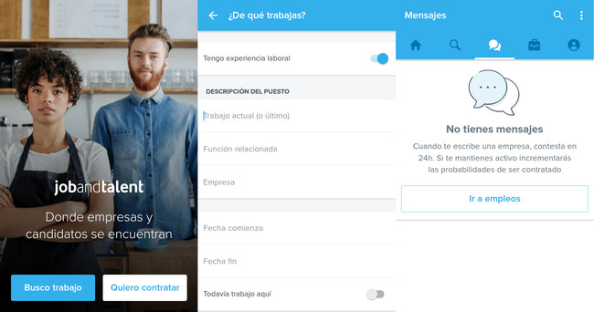 Conseguir trabajo con las aplicaciones de Infojobs y Jobandtalent