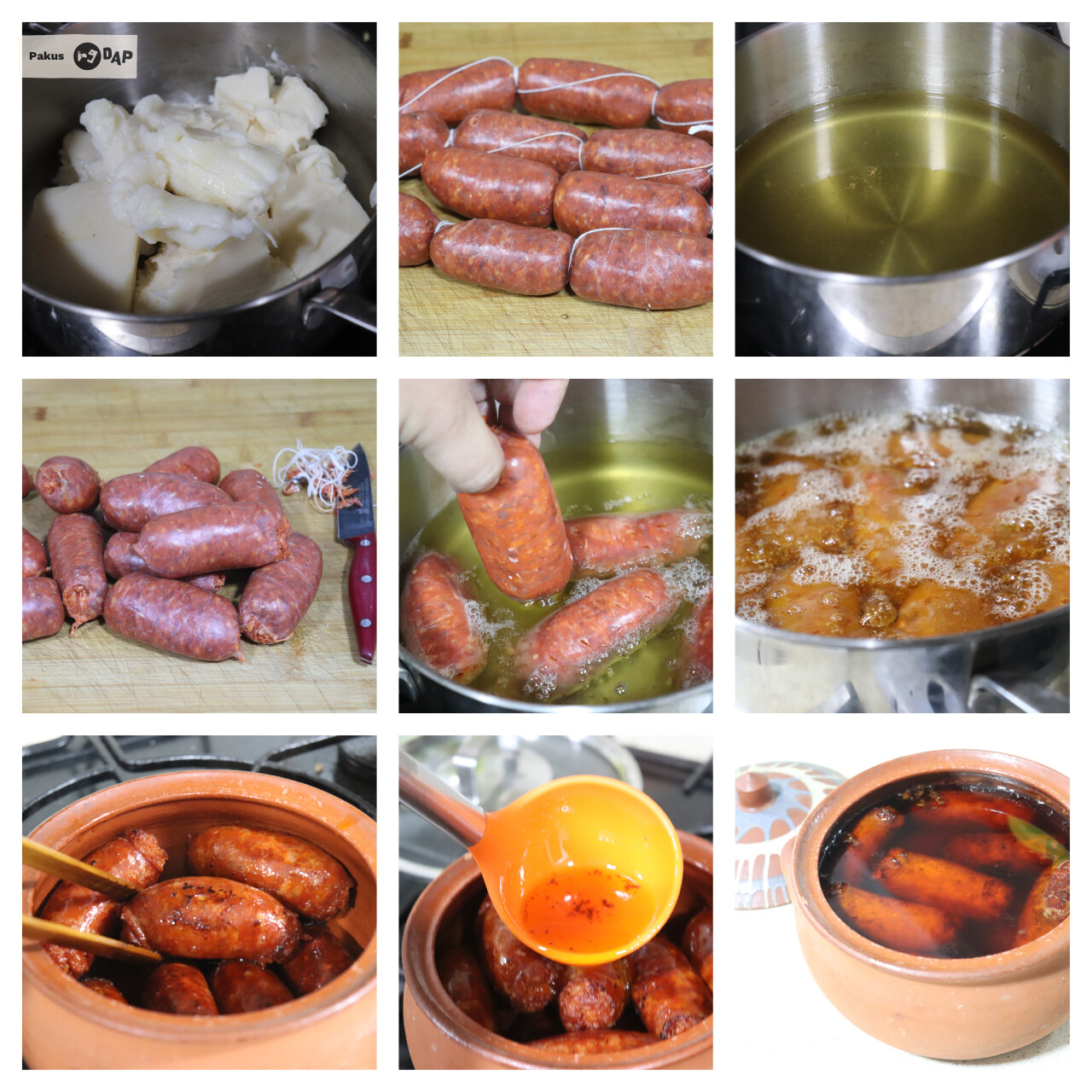Cómo hacer chorizos de orza, receta de conserva casera tradicional