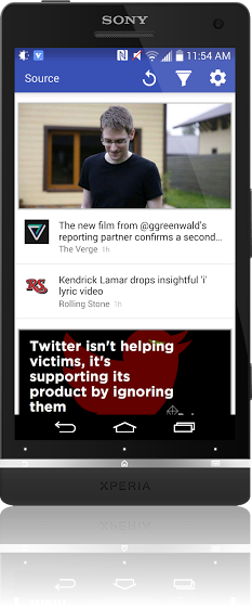 Source Reader, un nuevo lector llega de la mano de Klinker Apps