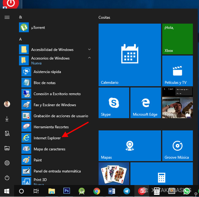 Cómo usar Internet Explorer en Windows 10