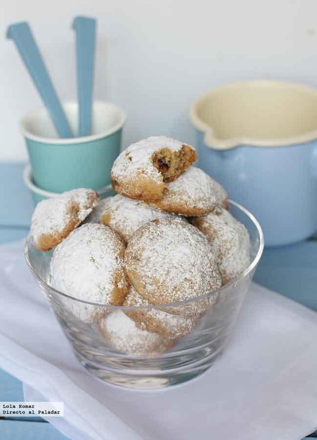 Galletas de nueces y mantequilla. Receta