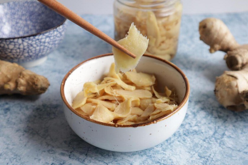 Cómo hacer jengibre encurtido en casa, al estilo japonés