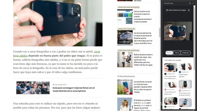 Google Lens en Chrome: todo lo que puedes hacer con un clic al buscar y ...