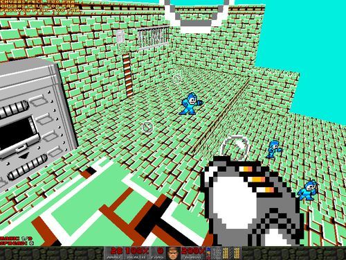 Mod que convierte el 'Doom II' en un FPS del 'Mega Man'