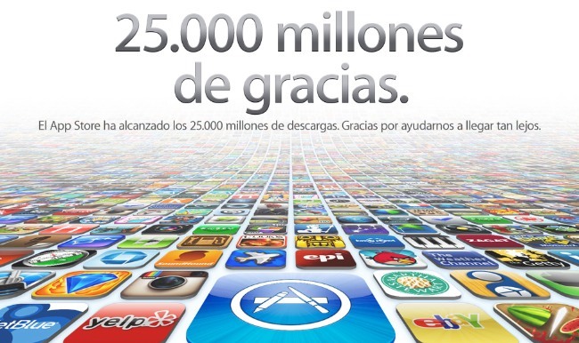 La App Store consigue 25 mil millones de descargas