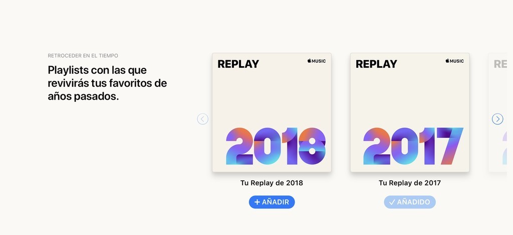 Apple Music Replay ya permite crear la lista de reproducción ...