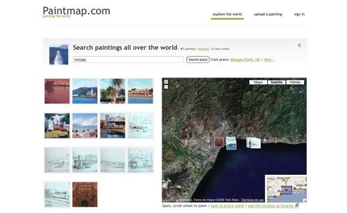 Paintmap, conoce lugares a través de las pinturas geolocalizadas